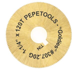 pepetools jrm2 1.25 inch large blade tin coated"goldies" 307.20g