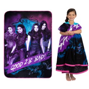 franco - a48878 kids bedding super soft plush microfiber blanket, twin/full size 62" x 90", disney descendants 3