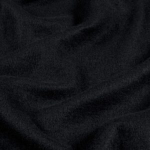 Sweatshirt Fleece Stretch Black, Fabric by the Yard