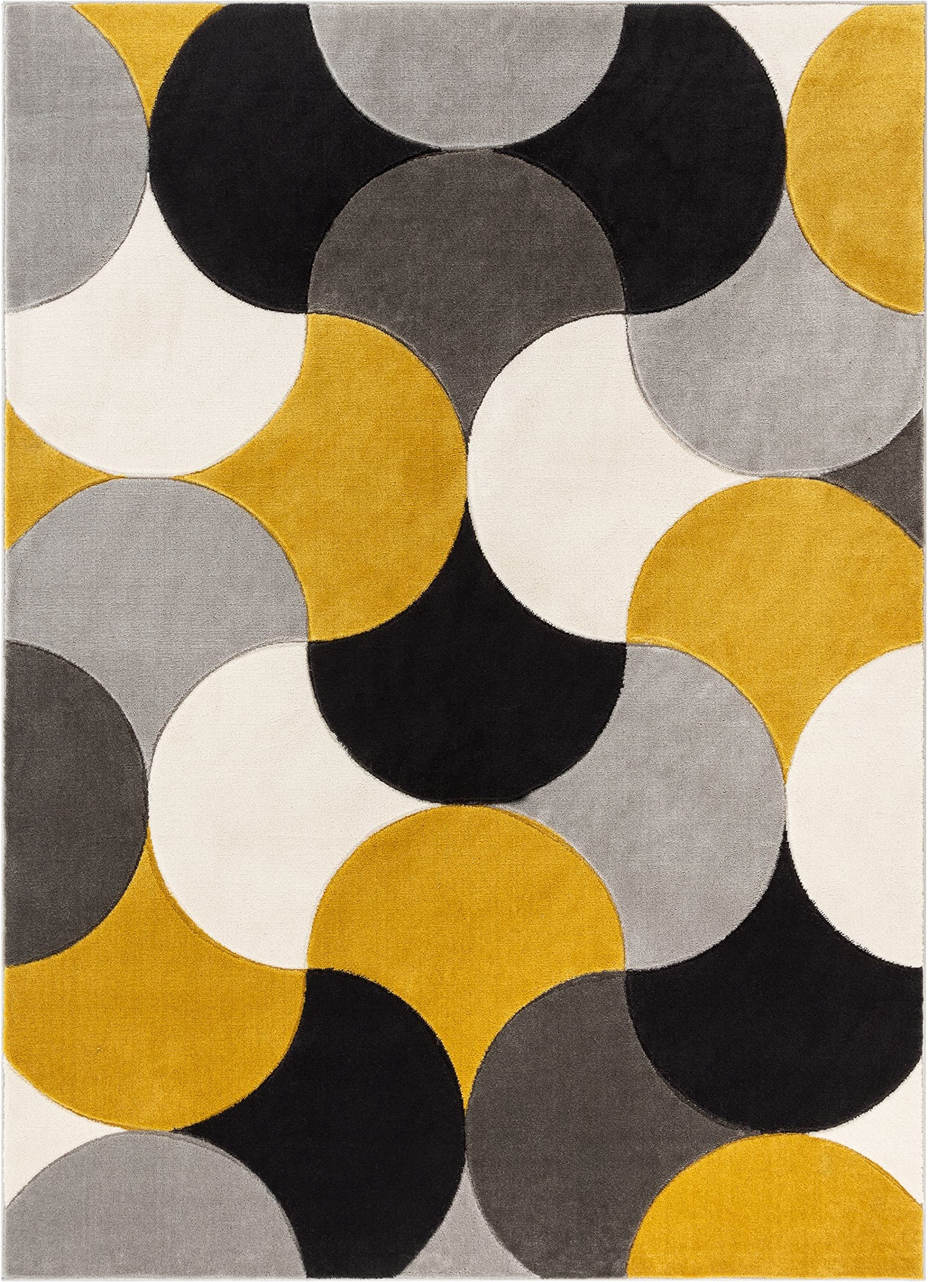 Well Woven Hilda Blush Pink Modern Geometric Circles & Boxes Pattern Area Rug