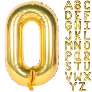 letter balloons 40 inch giant jumbo helium foil mylar for party decorations gold o