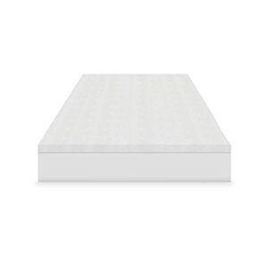 sensorpedic 2-inch prime gel-infused mattress topper, king, white