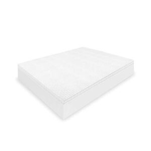 sensorpedic 2-inch majestic ventilated mattress topper, king, white