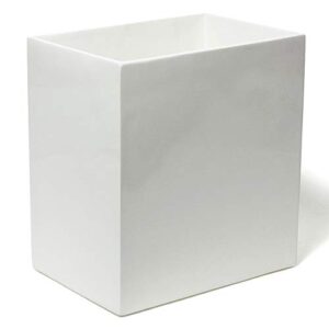 jonathan adler lacquer bath wastebasket, one size, white