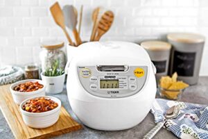 tiger jbv-s10u micom rice cooker with tacook cooking plate - 5.5cups - made in japan