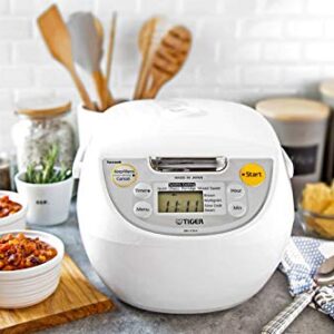 Tiger JBV-S10U Micom Rice Cooker with Tacook Cooking Plate - 5.5Cups - Made in Japan