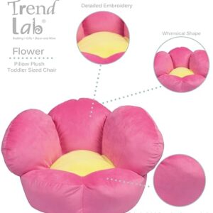 Trend Lab Flower Toddler Chair - Plush Pillow Kids Chair, Comfy Plant Chair for Toddlers 1-3 Years Old, 21x19x19 Inches - Baby Chair, Floral Soft Toddler Lounge Chair, Kids Bean Bag Chair Alternative