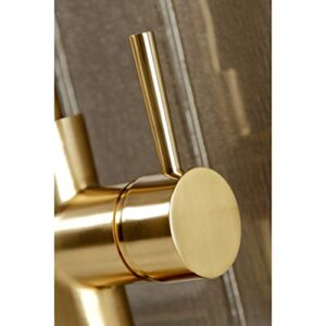 Kingston Brass Gourmetier LS8723DL Concord Single-Handle Pull-Down Kitchen Faucet, Brushed Brass