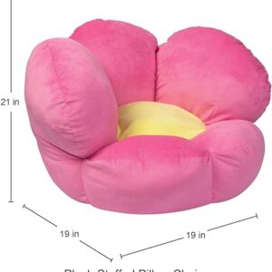 Trend Lab Flower Toddler Chair - Plush Pillow Kids Chair, Comfy Plant Chair for Toddlers 1-3 Years Old, 21x19x19 Inches - Baby Chair, Floral Soft Toddler Lounge Chair, Kids Bean Bag Chair Alternative