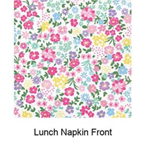 Floral Themed Tea Party Supply Pack Bundle Includes Paper Plates & Napkins for 8 Guests