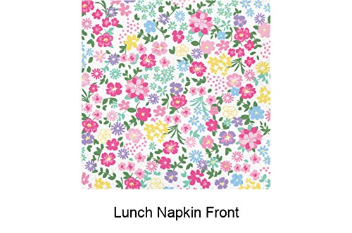 Floral Themed Tea Party Supply Pack Bundle Includes Paper Plates & Napkins for 8 Guests