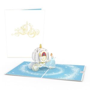 Lovepop Disney's Cinderella Pop Up Card, 5x7-3D Greeting Card, Disney Birthday Cards for Kids, Pop Up Cards for Any Occasion