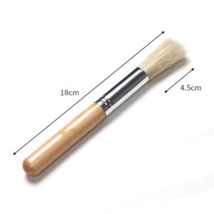 Coffee Grinder Brush Espresso Supply Maker Cleaning Brush, Wood Handle & Natural Bristles Dusting Brush Espresso Accessories for Home Kitchen Barista Tool