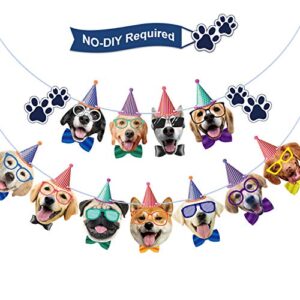 dog birthday banner birthday garland dog theme party bunting decoration baby shower party supplies (dog)