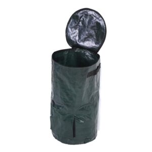 mintata collapsible compost bag, 2 sizes kitchen garden yard organic waste compost bag environmental friendly pe growers bags (size : 3560cm)