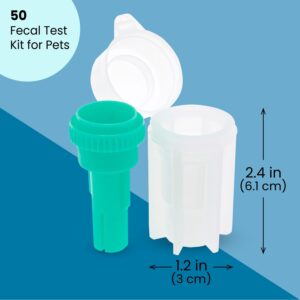 Fecal Test Kit for Pets (White and Green, 50 Pack)