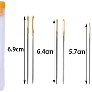 11 Pieces Bookbinding Kit Starter Tools Set Bone Folder Paper Creaser, Waxed Thread, Awl, Large-Eye Needles for DIY Bookbinding Crafts and Sewing Supplies