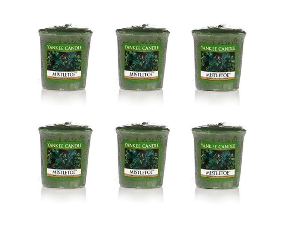 Yankee Candle Lot of 6 Mistletoe Votive Candles