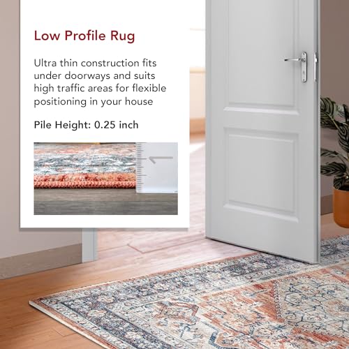 nuLOOM Zara Vintage Medallion Area Rug, 5x7, Orange