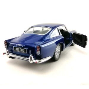 Sport Racing Classic Model Car Die-Cast 1:38 1963 Aston Martin DB5 Blue Color Toy Collection Pull Back Open Door Hobby Collectible