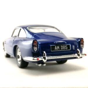 Sport Racing Classic Model Car Die-Cast 1:38 1963 Aston Martin DB5 Blue Color Toy Collection Pull Back Open Door Hobby Collectible