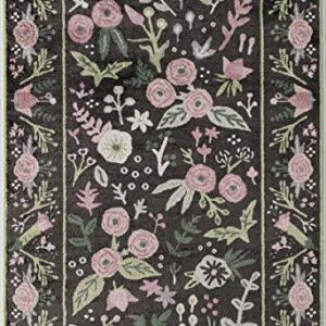 Rugs America Onyx & Pink Gardenias Transitional Rug Gardenia Pink Onyx VA30A 8'0"X10'0" Area Rug