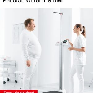 Seca 777 Medical Scale – Professional Physician Scale - Accurate Weight with Consistent Results and BMI - Eye Level Height Rod and Tilt Proof Safety - Weight Capacity 550 lbs / 220 kg