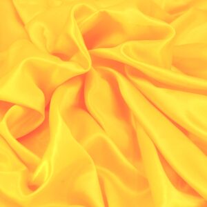 satin fabric bright yellow color for wedding dress decoration diy crafts 60” by 1 yard