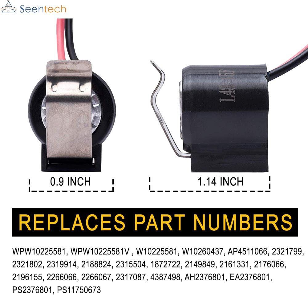 Lifetime W10225581 Refrigerator Bimetal Defrost Thermostat by Seentech - Exact Fit for Whirlpool, Sears, Kenmore Refrigerator - Replace: WPW10225581, AP6017375, PS11750673, PS237680,2321799