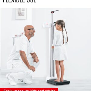 Seca 777 Medical Scale – Professional Physician Scale - Accurate Weight with Consistent Results and BMI - Eye Level Height Rod and Tilt Proof Safety - Weight Capacity 550 lbs / 220 kg