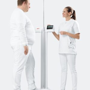 Seca 777 Medical Scale – Professional Physician Scale - Accurate Weight with Consistent Results and BMI - Eye Level Height Rod and Tilt Proof Safety - Weight Capacity 550 lbs / 220 kg