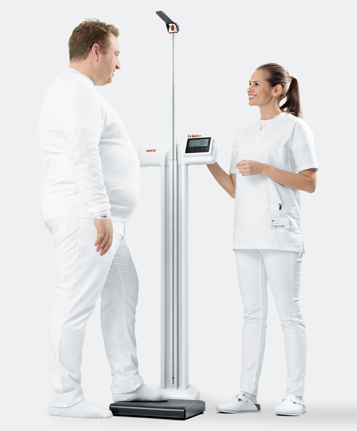 Seca 777 Medical Scale – Professional Physician Scale - Accurate Weight with Consistent Results and BMI - Eye Level Height Rod and Tilt Proof Safety - Weight Capacity 550 lbs / 220 kg