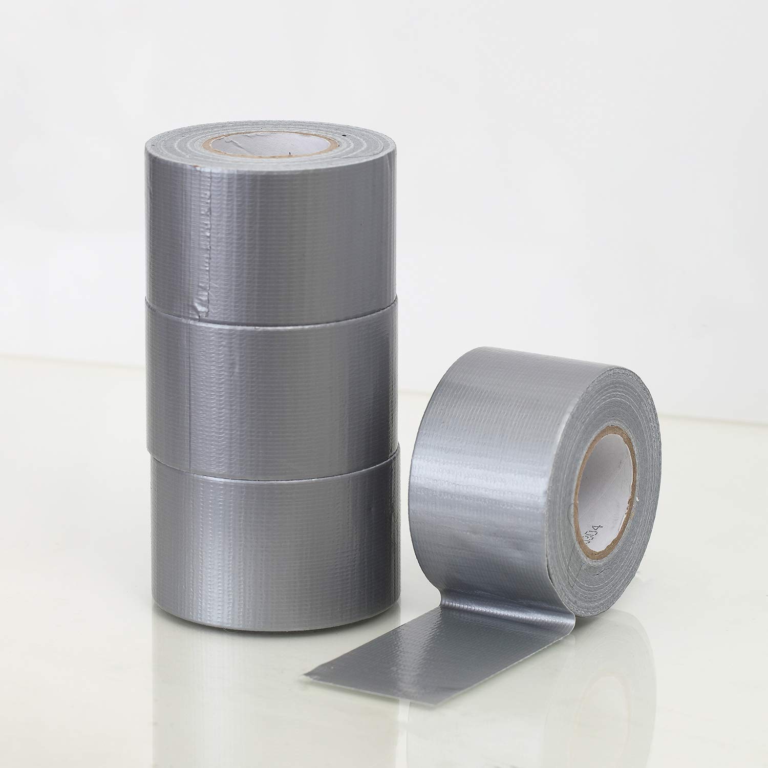 Lichamp 4 Rolls Mini Duct Tapes, Waterproof No Residue Pocket Size Gray Duct Tape for Travel Camping Packaging Taping Sealing Repairing Tying, Tear by Hand, 2 Inches x 27 Yards