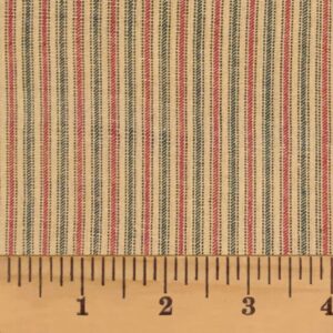 cabin christmas stripe cotton homespun plaid fabric by jcs - sold by the yard