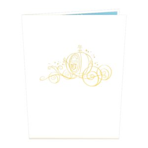 Lovepop Disney's Cinderella Pop Up Card, 5x7-3D Greeting Card, Disney Birthday Cards for Kids, Pop Up Cards for Any Occasion