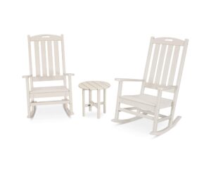 polywood® nautical rocking chair set, sand