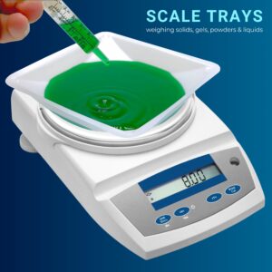 Weigh Boats Large - 125 Pack 330ml Plastic Disposable Trays for Scale, Square Weighing Dishes for Powder Weight, Epoxy, Food Sample Tray, Crafts - Pour Boat, Anti-Static Polystyrene Lab Dish Container