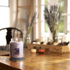 Yankee Candle Dried Lavender & Oak​ Scented, Classic 22 Oz Large Jar Single Wick Aromatherapy Candle, Over 110 Hours of Burn Time, Ideal for Creating a Welcoming Home, Perfect for Gifting