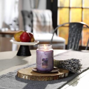 Yankee Candle Dried Lavender & Oak​ Scented, Classic 22 Oz Large Jar Single Wick Aromatherapy Candle, Over 110 Hours of Burn Time, Ideal for Creating a Welcoming Home, Perfect for Gifting