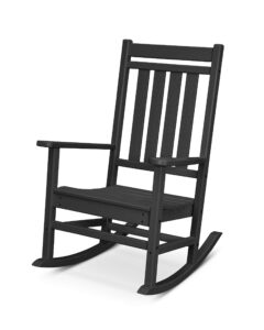 polywood® estate rocking chair, black