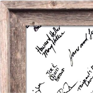 BarnwoodUSA 18x24 Wedding Guest Signature Frame | Displays 8x10 Photo with White Mat for Autographs | Wedding, Graduations, Birthday, Retirement |Commemorate Events with Guest Signatures & Messages