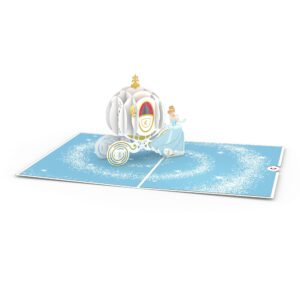 Lovepop Disney's Cinderella Pop Up Card, 5x7-3D Greeting Card, Disney Birthday Cards for Kids, Pop Up Cards for Any Occasion