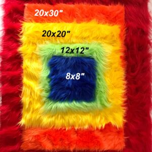 Bianna Creations 3oz Mixed Random Colors Craft Faux Fur Scrap Bag, Remnant Pieces Scrappy Artificial Fake for DIY Crafting Project, Gnome Beard Material, Small Pieces