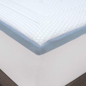 SensorPEDIC SensorCOOL 3-Inch Gel-Infused Mattress Topper, Twin, White