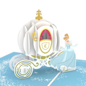 lovepop disney's cinderella pop up card, 5x7-3d greeting card, disney birthday cards for kids, pop up cards for any occasion