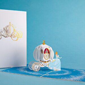 Lovepop Disney's Cinderella Pop Up Card, 5x7-3D Greeting Card, Disney Birthday Cards for Kids, Pop Up Cards for Any Occasion