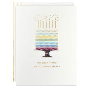 hallmark good mail birthday card (too much happy)