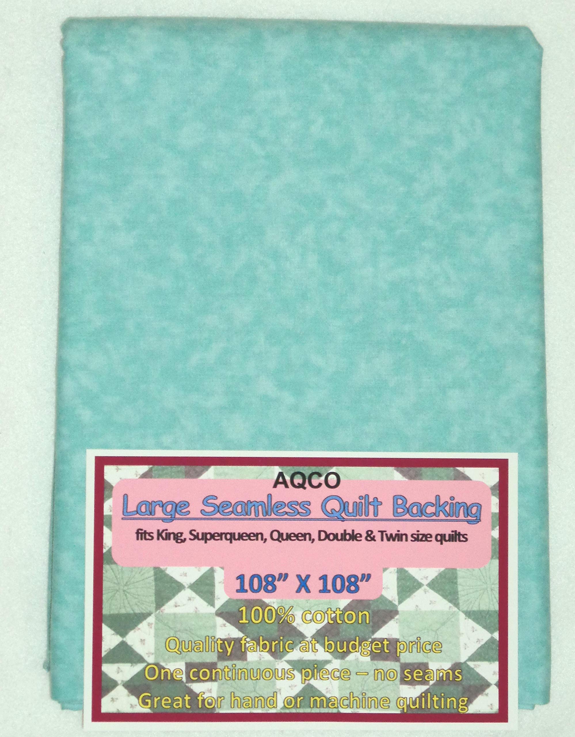 Quilt Backing, Large, Seamless, from AQCO, C44395-A21, Tame Teal