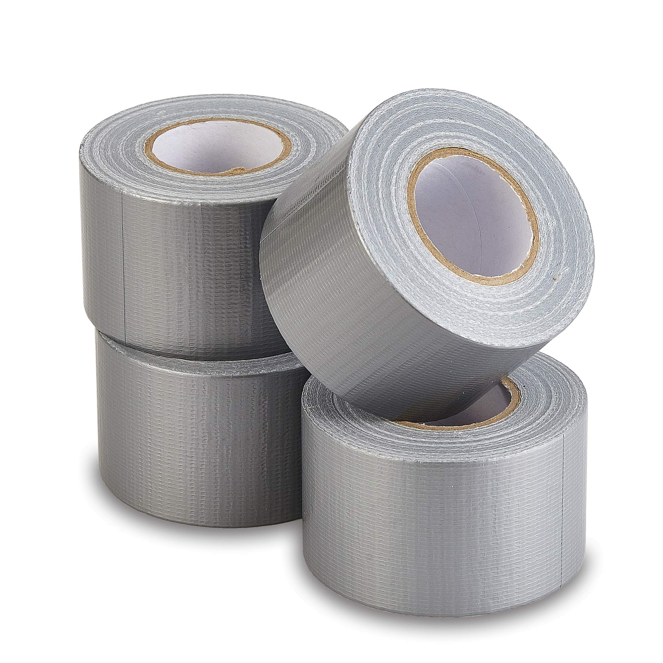 Lichamp 4 Rolls Mini Duct Tapes, Waterproof No Residue Pocket Size Gray Duct Tape for Travel Camping Packaging Taping Sealing Repairing Tying, Tear by Hand, 2 Inches x 27 Yards