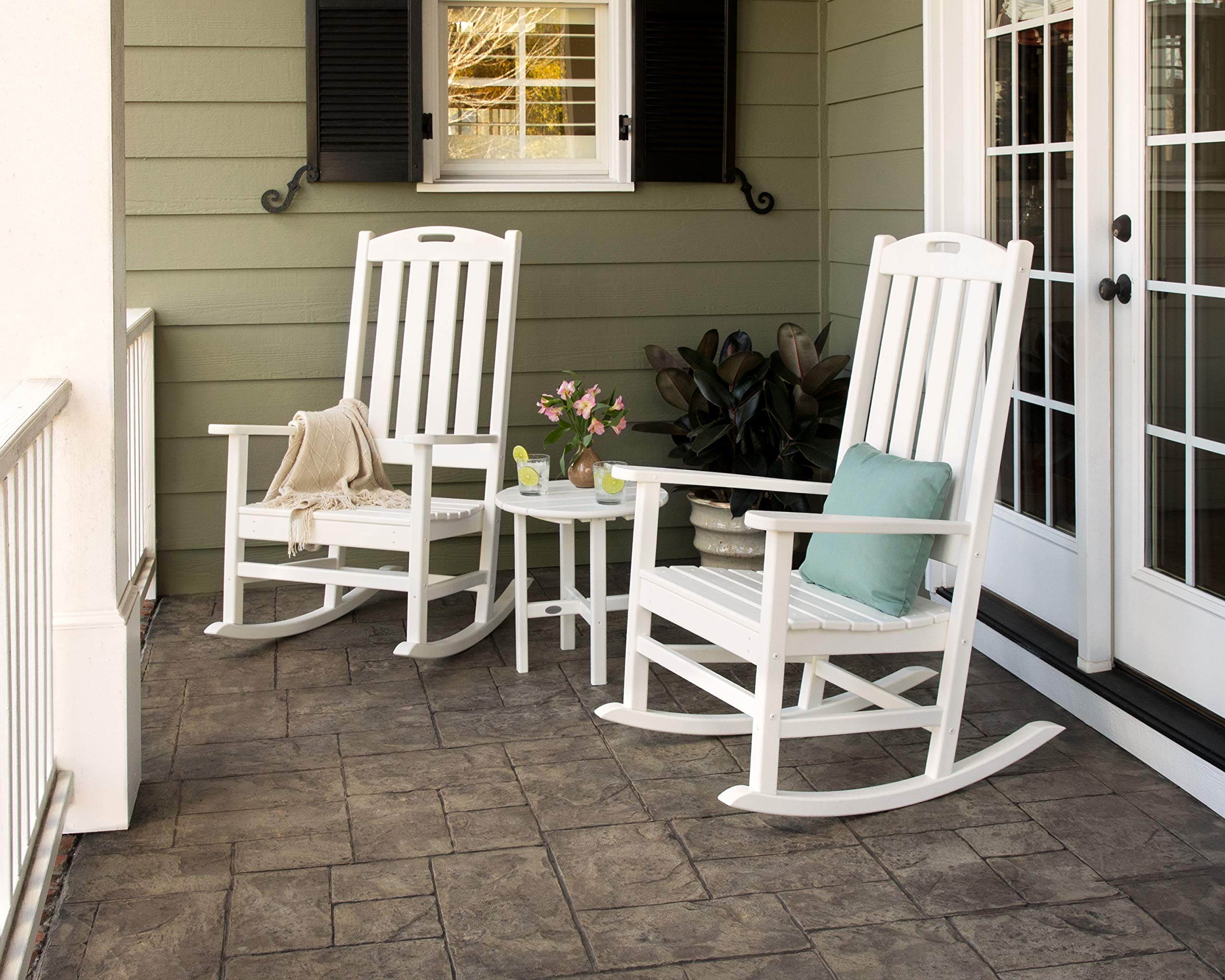 POLYWOOD® Nautical Rocking Chair Set, Sand